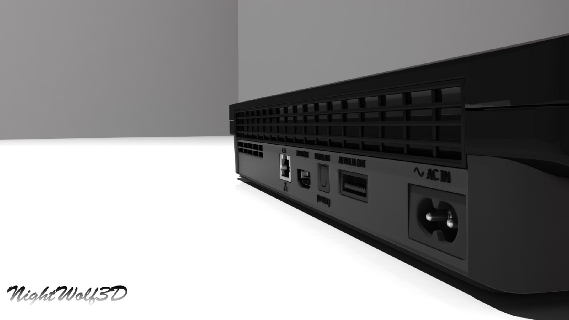 3d model details sony playstation 3