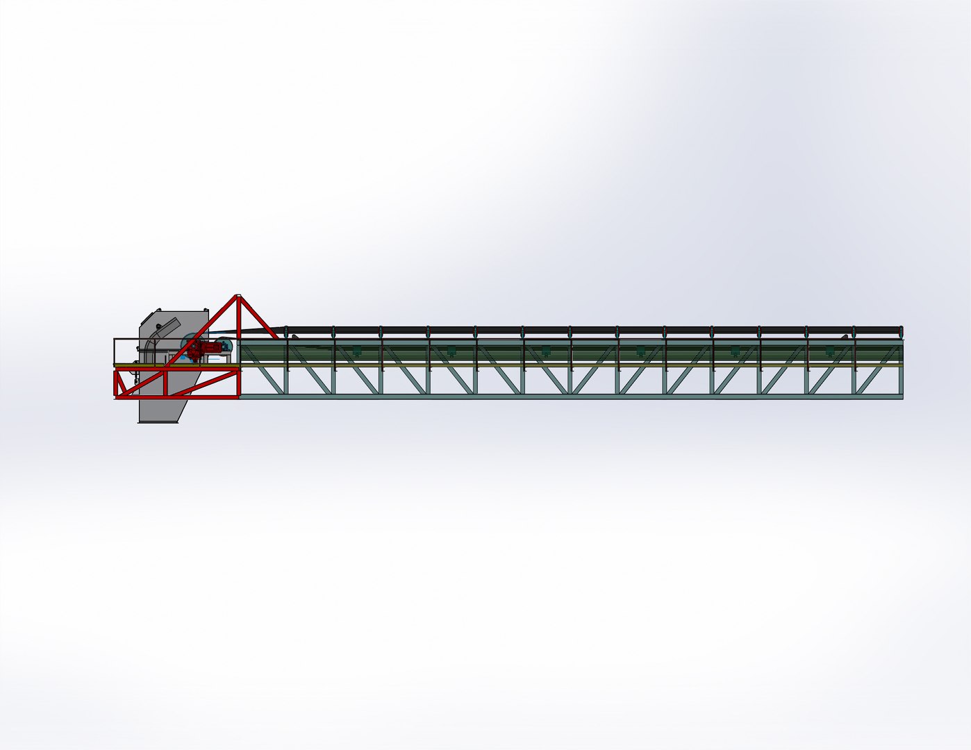Belt Conveyor Head Section 3D Model - TurboSquid 1789297