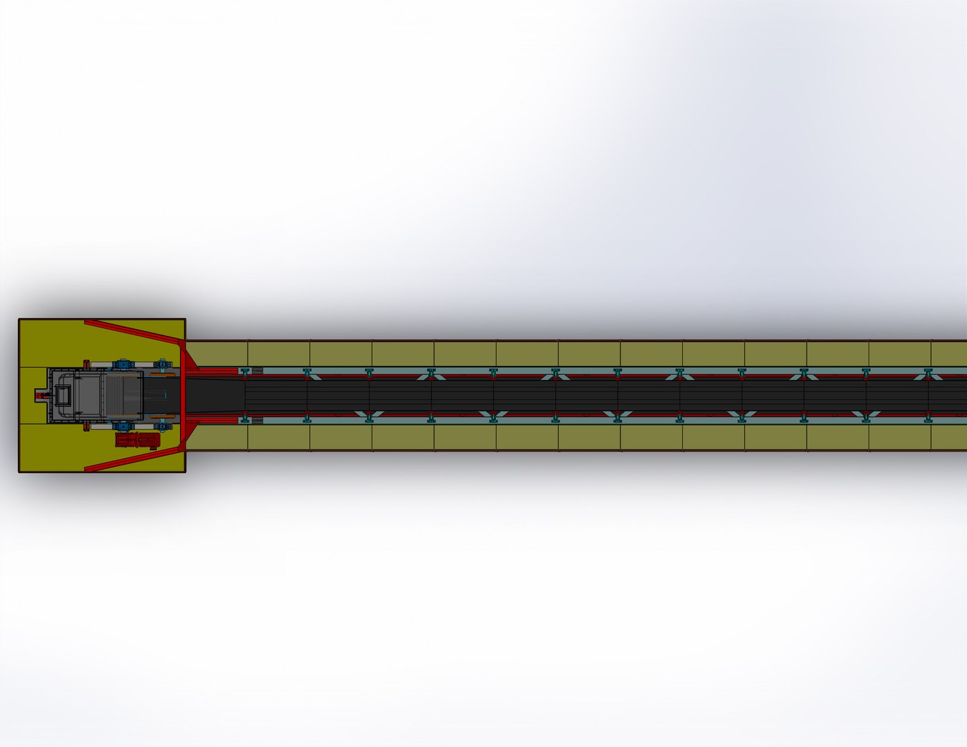 Belt Conveyor Head Section 3D Model - TurboSquid 1789297