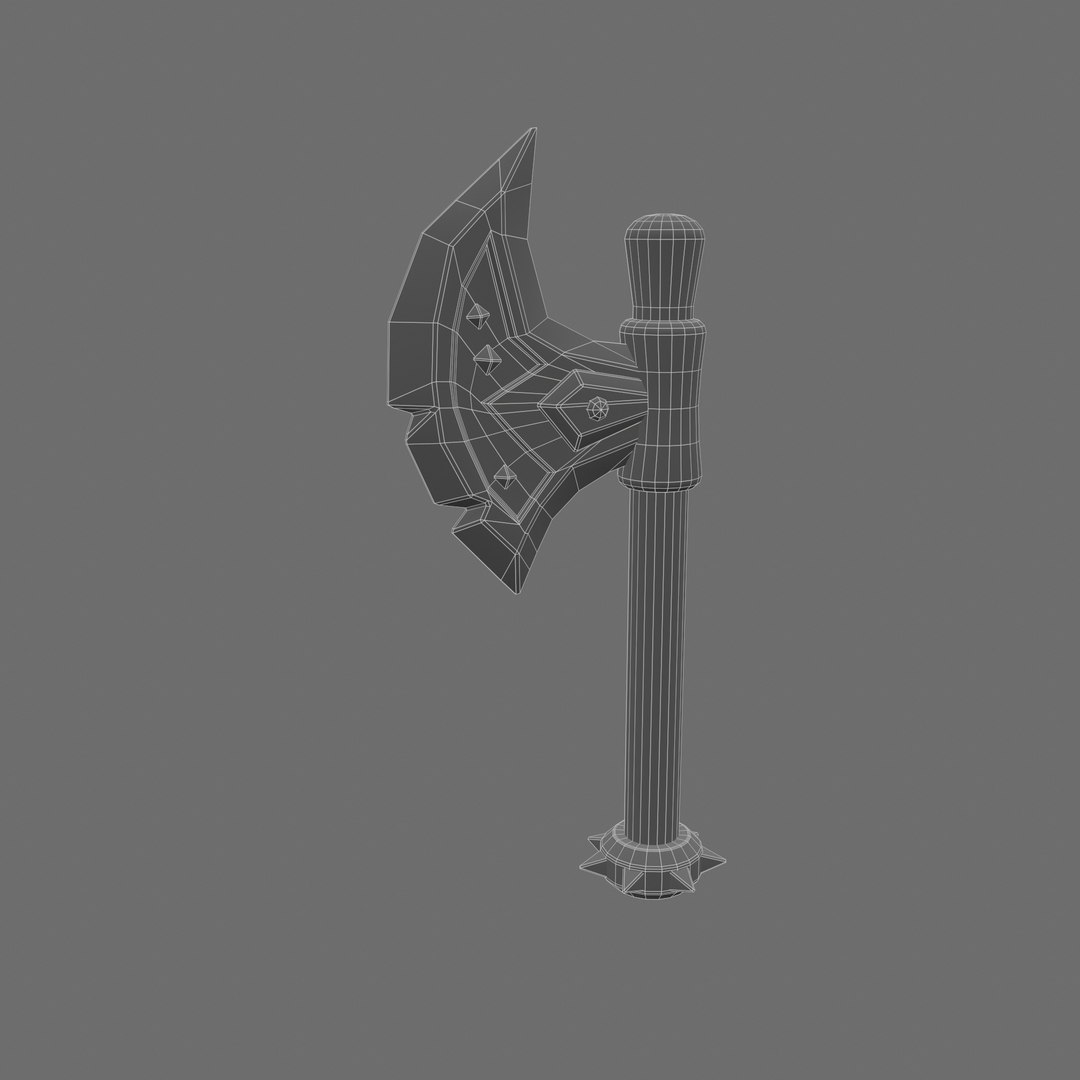 3D Low Poly Axe - TurboSquid 2415620