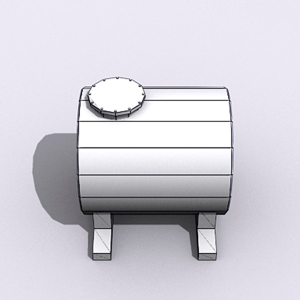 low-poly fuel tank 3d model