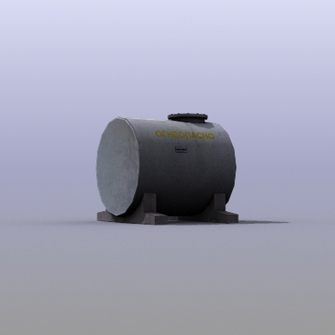 Low-poly Fuel Tank 3d Model