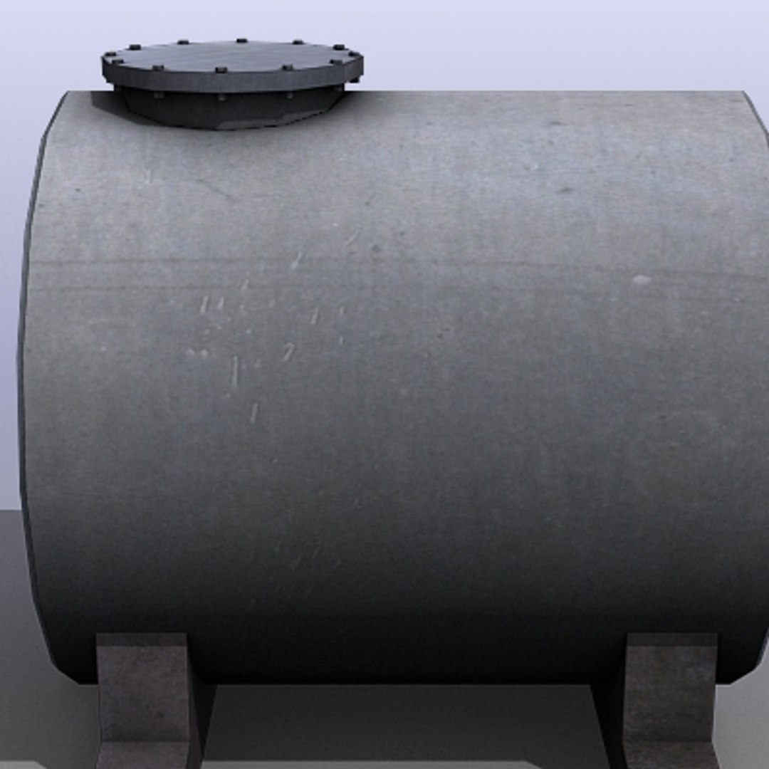 Low-poly Fuel Tank 3d Model