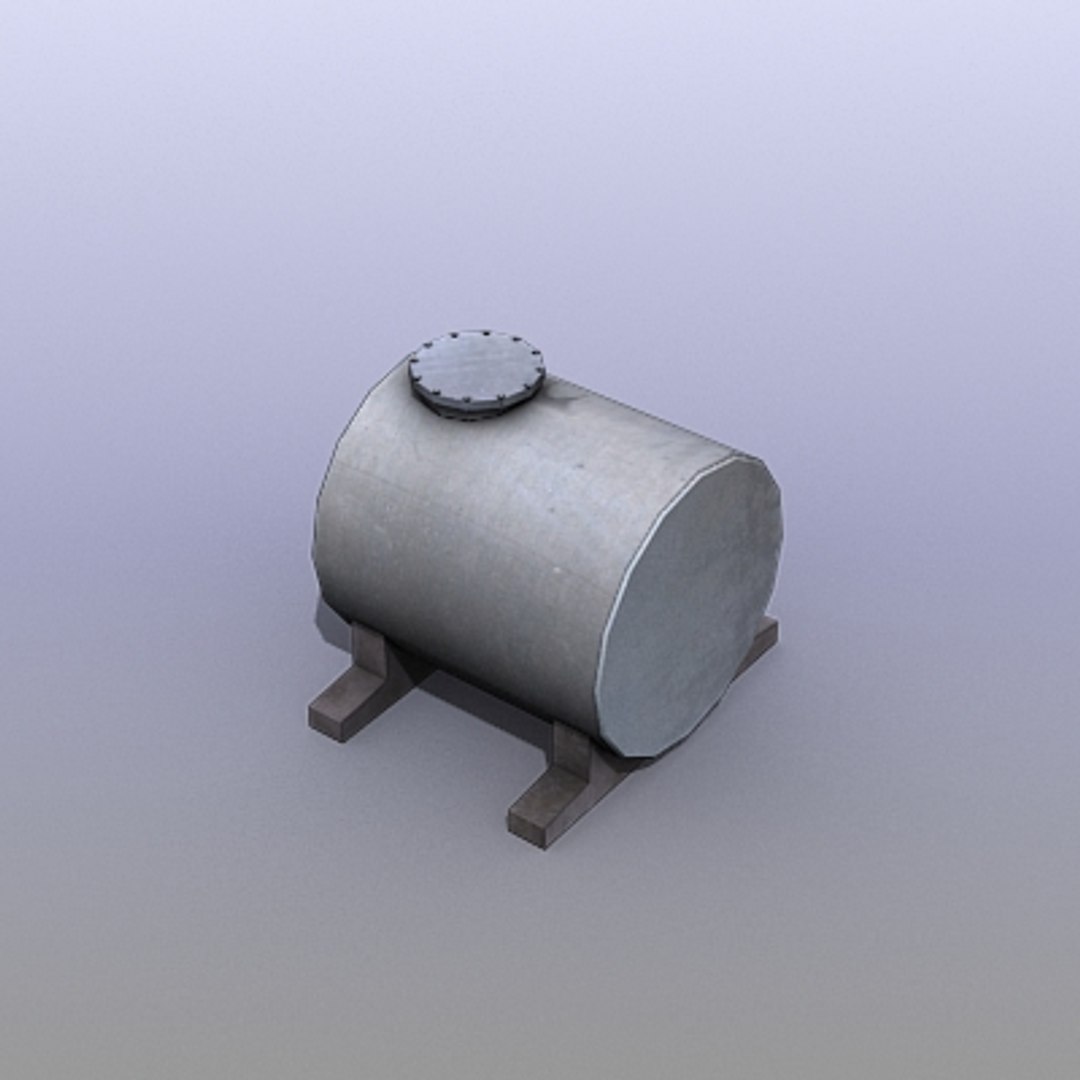 Low-poly Fuel Tank 3d Model