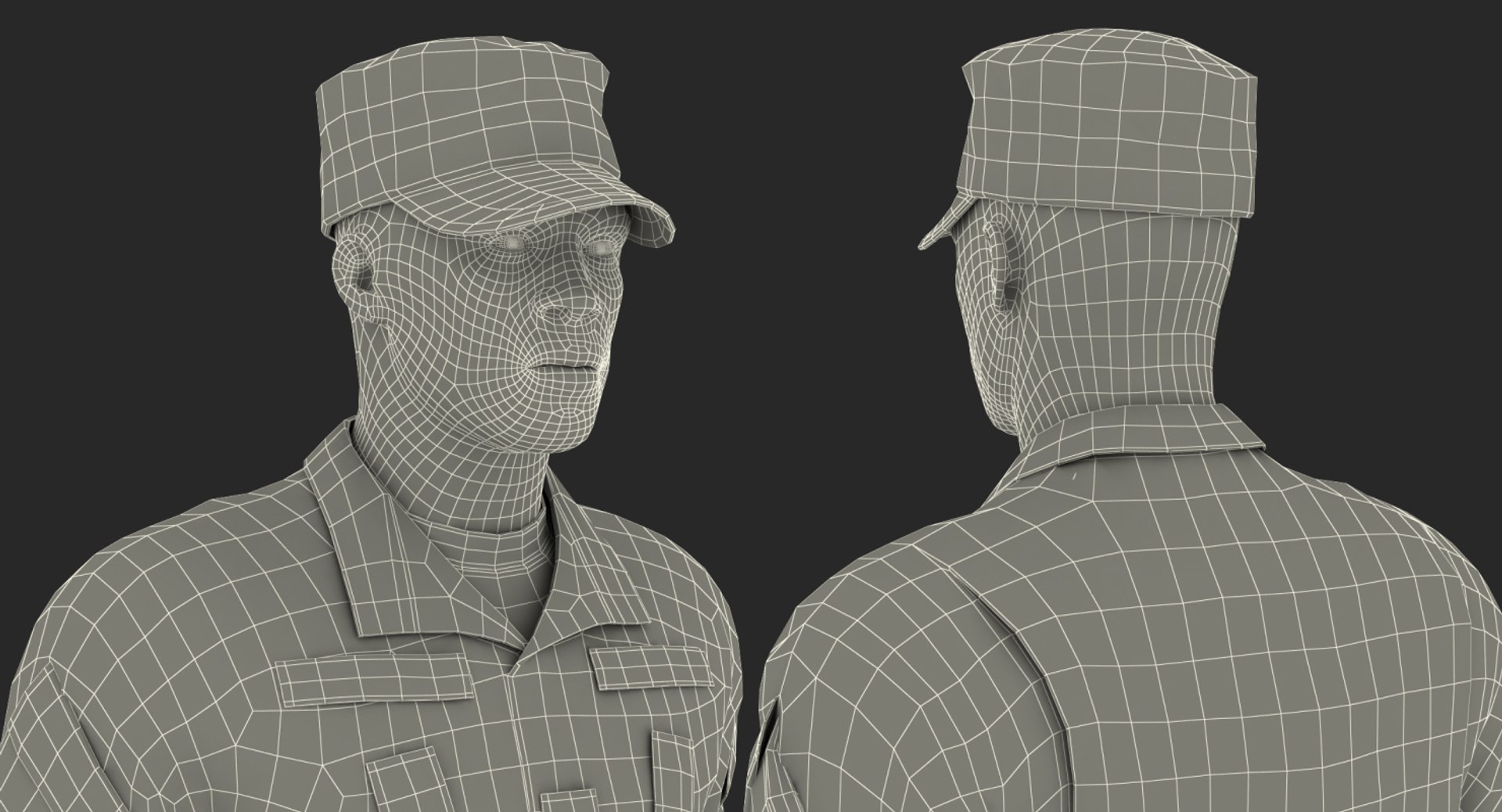 3D model army soldier marching pose - TurboSquid 1417944