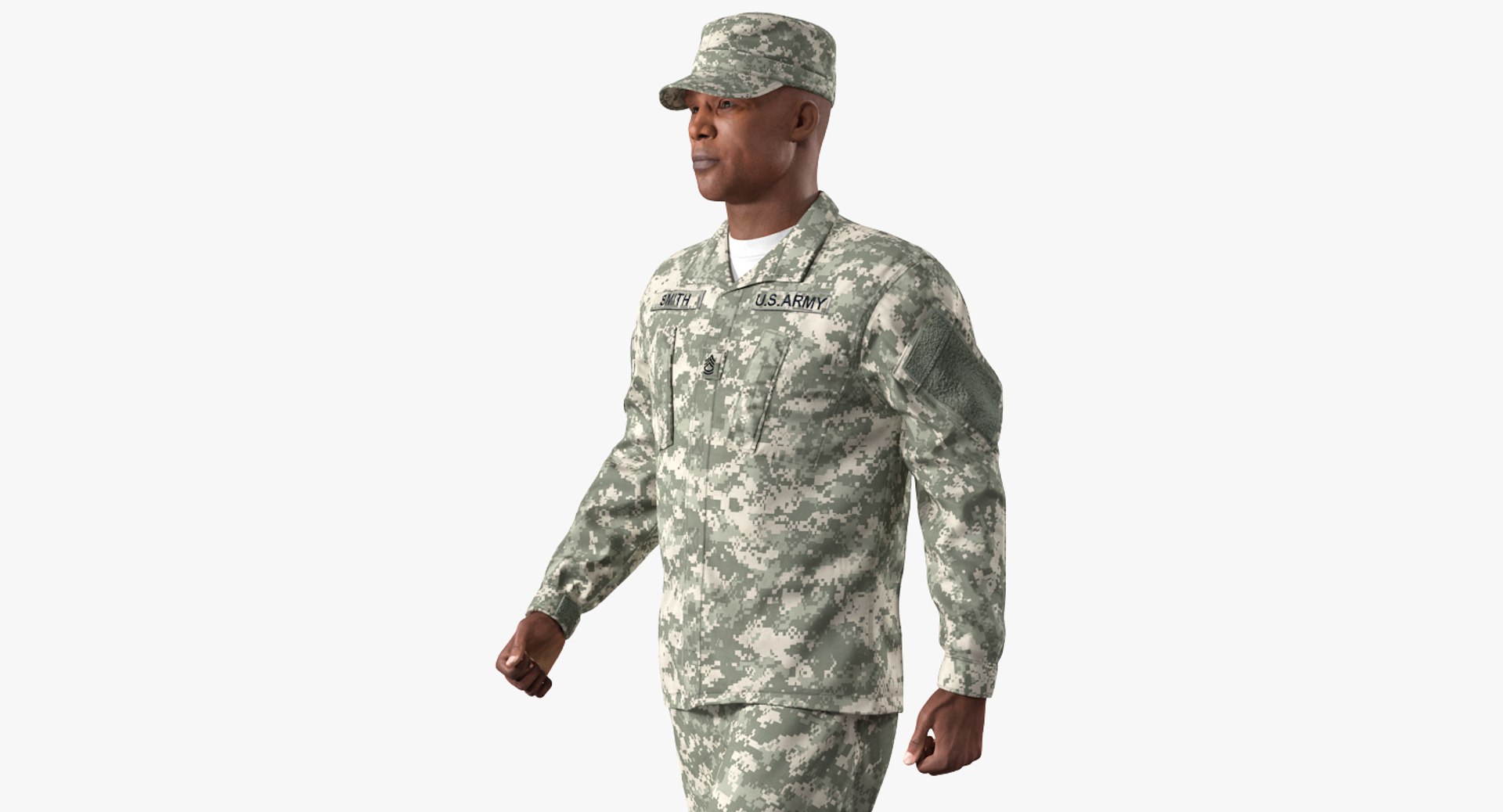3D model army soldier marching pose - TurboSquid 1417944