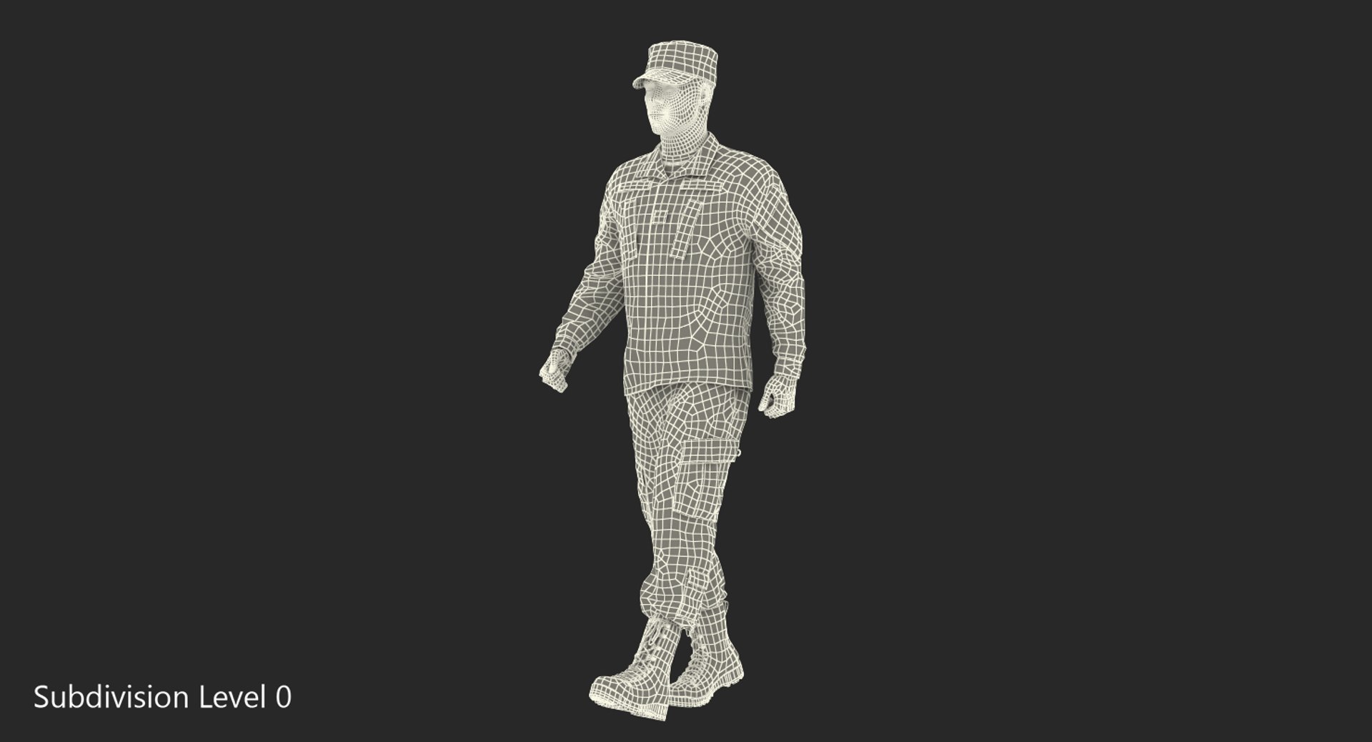 3D Model Army Soldier Marching Pose - TurboSquid 1417944