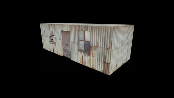 3D rusty metal shack house model - TurboSquid 1560928