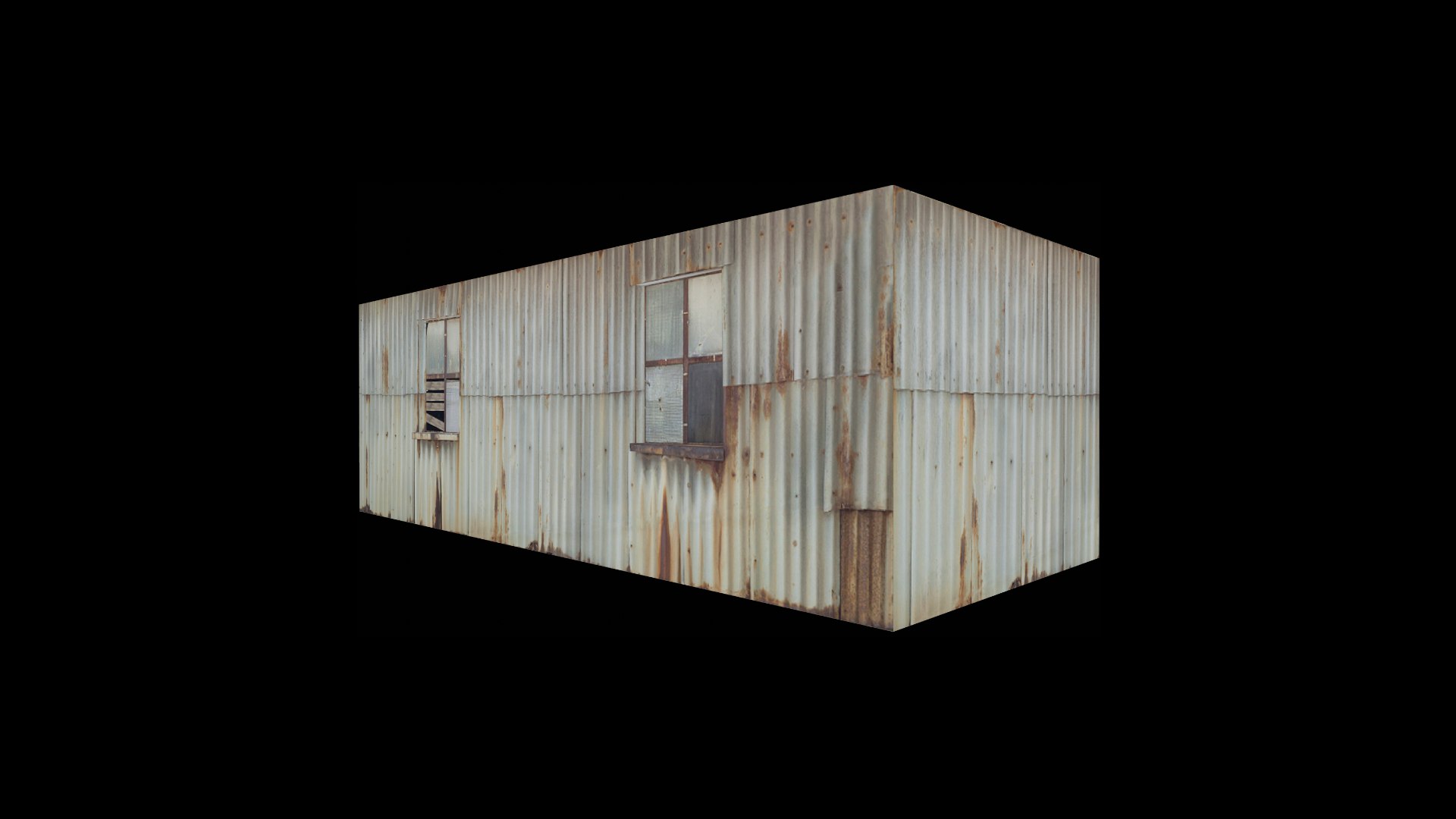 3D Rusty Metal Shack House Model - TurboSquid 1560928