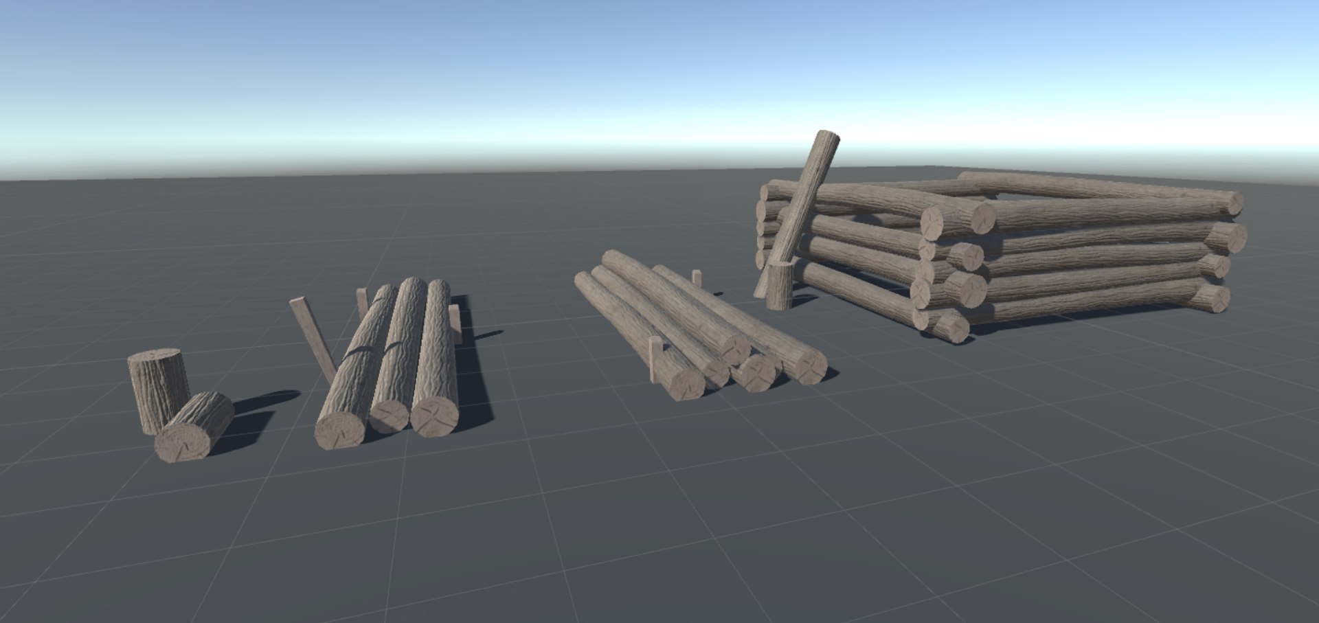 Wooden Logs 3D Model - TurboSquid 1439056