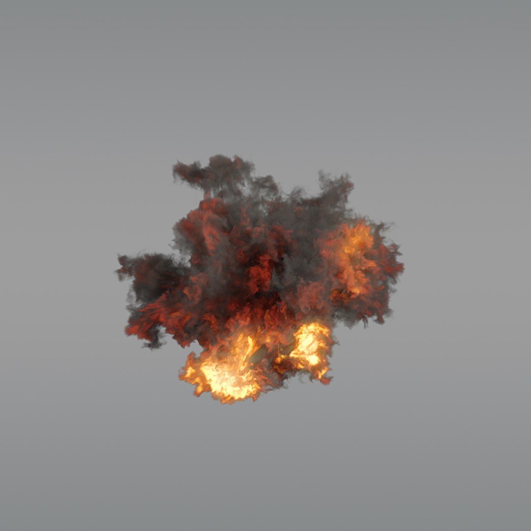 3D aerial explosion 03 vdb model - TurboSquid 1586754