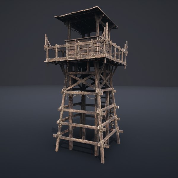 SCOUT WATCHTOWER TOWER FORT FORTRESS CASTLE WALLS AAA NEXTGEN 3D 모델 ...