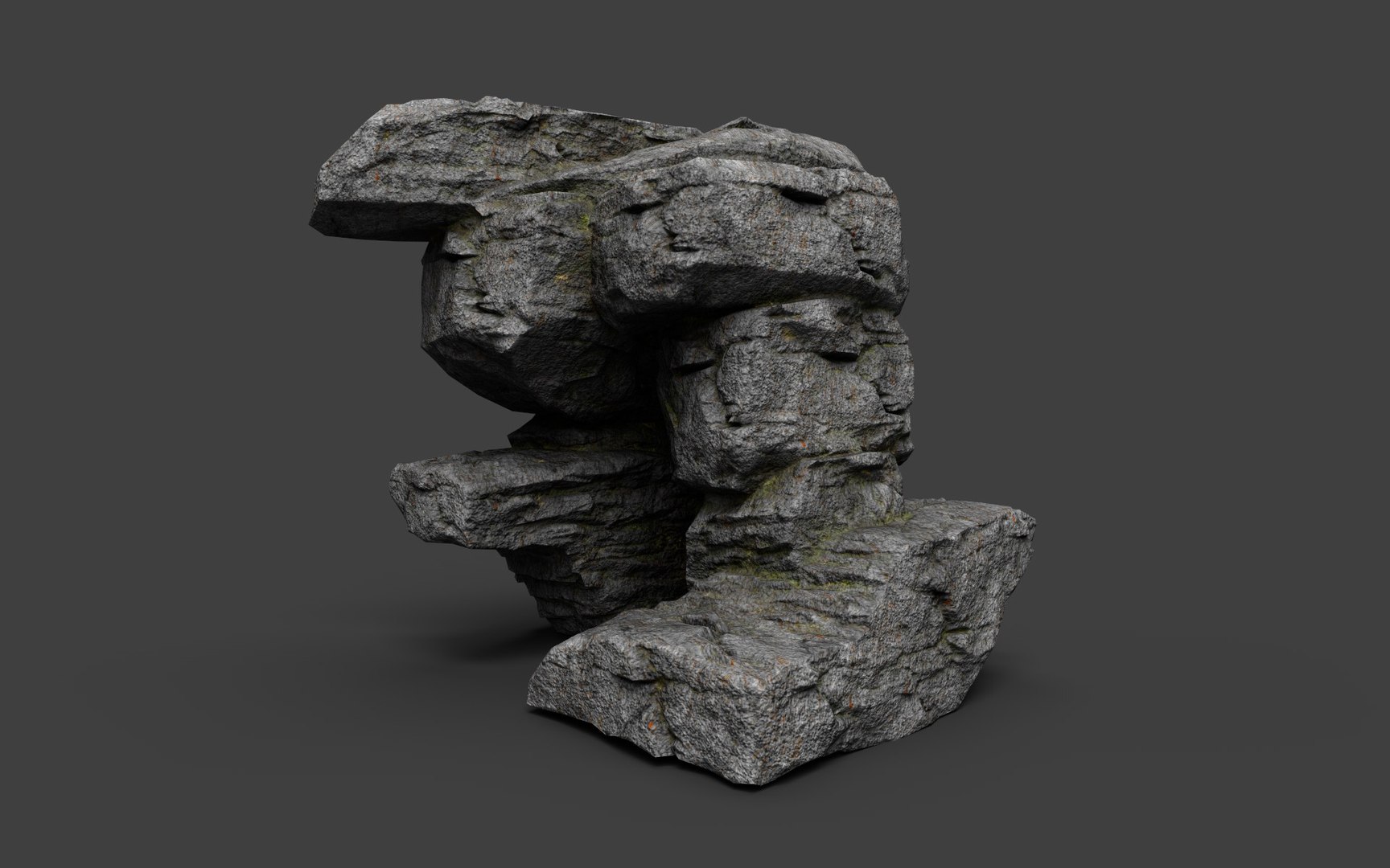 Rock cliff model - TurboSquid 1621008