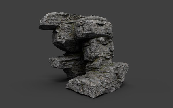 Rock cliff model - TurboSquid 1621008