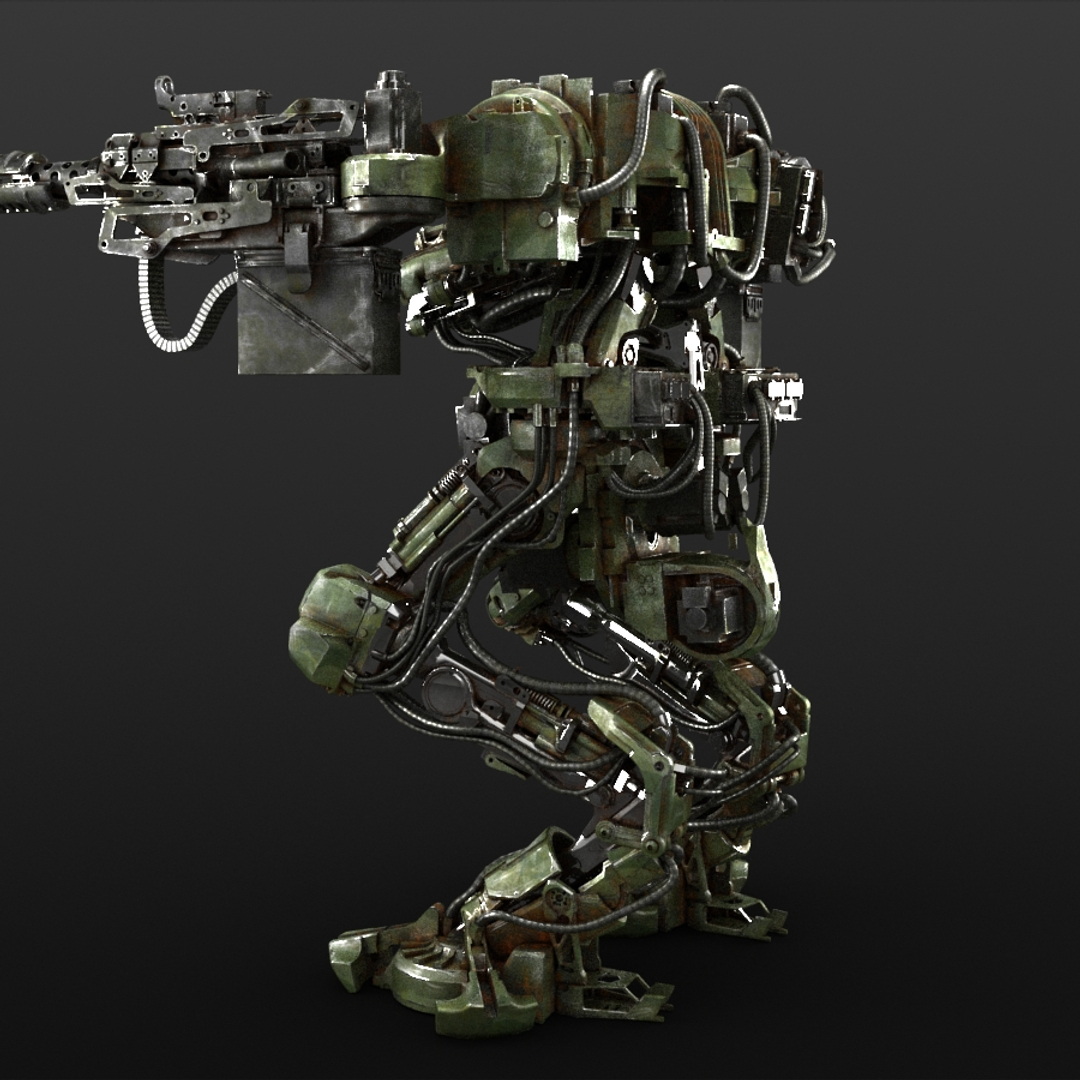 3d model mech soldier