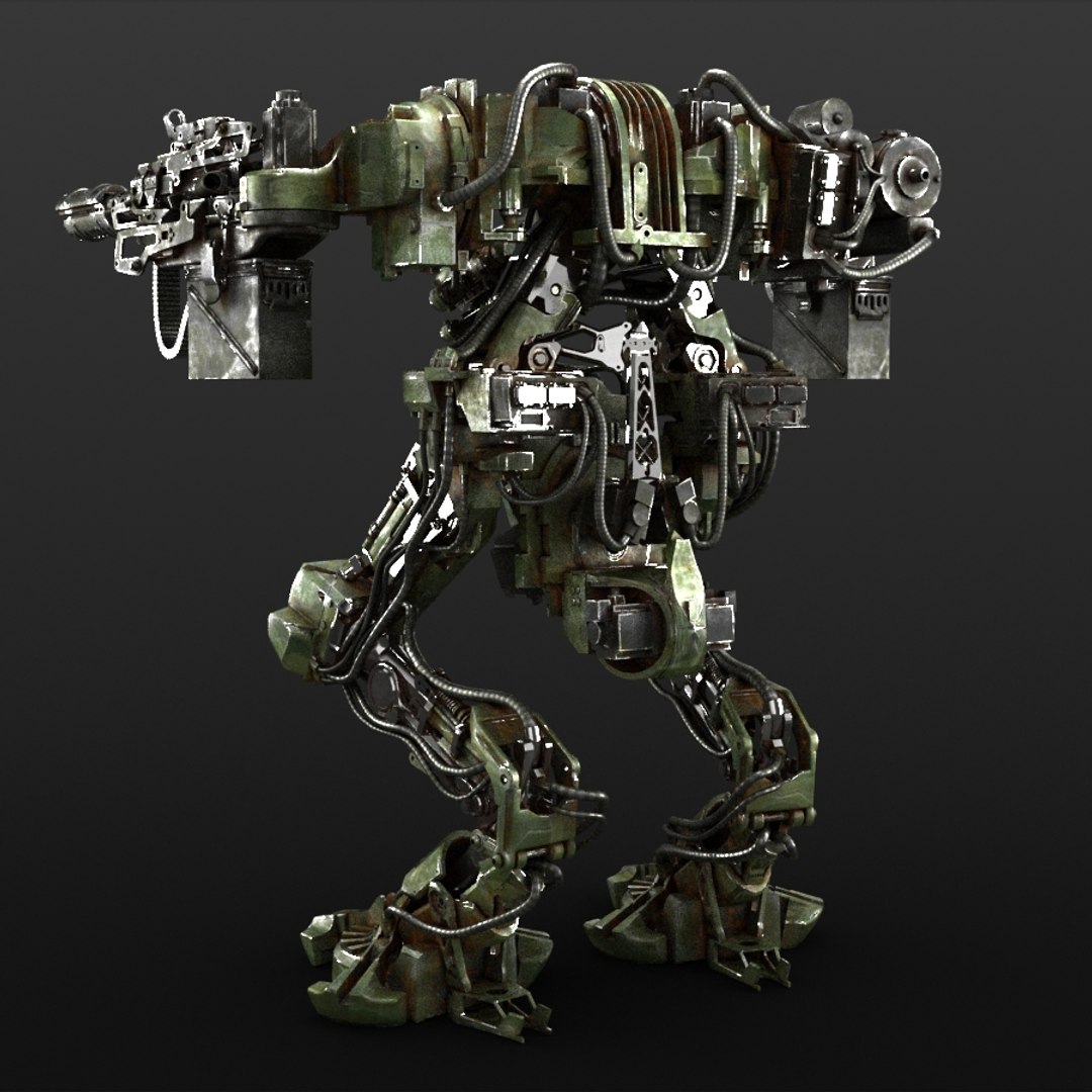 3d Model Mech Soldier