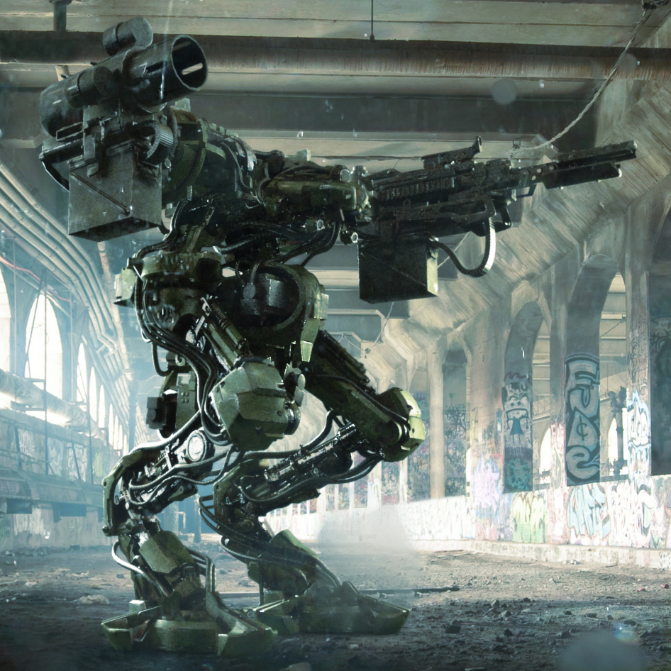 3d model mech soldier