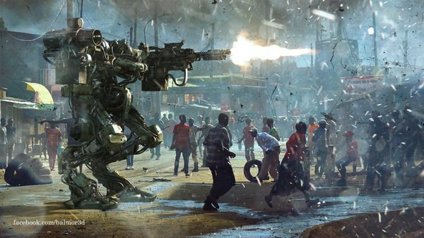 3d model mech soldier