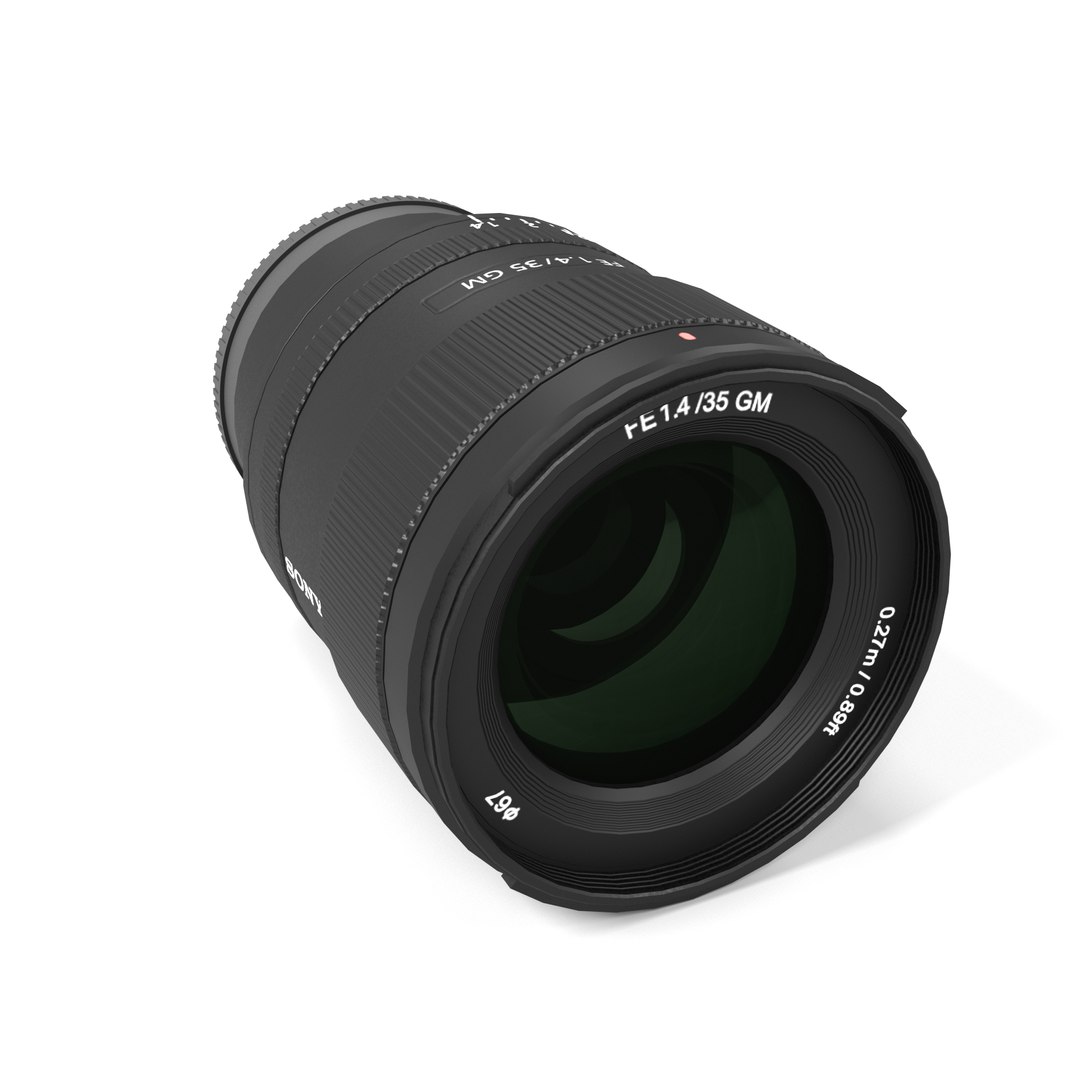 Sony SEL35F14GM 3D Model - TurboSquid 2079592