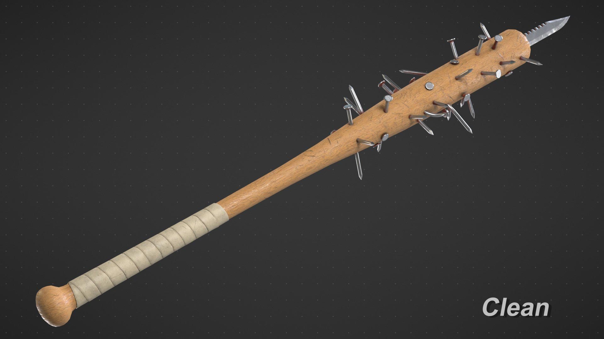 3D Nailed Baseball Bat Model - TurboSquid 2202092