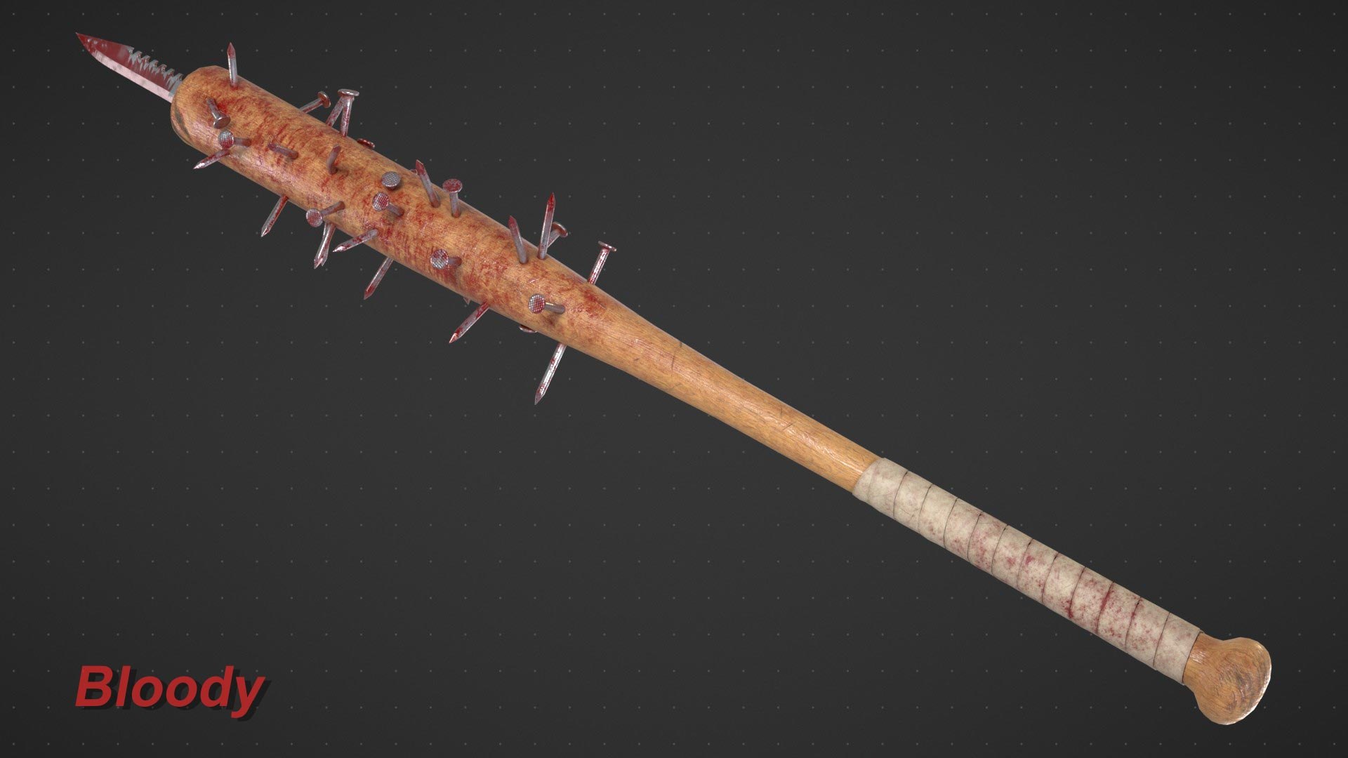 3D Nailed Baseball Bat Model - TurboSquid 2202092