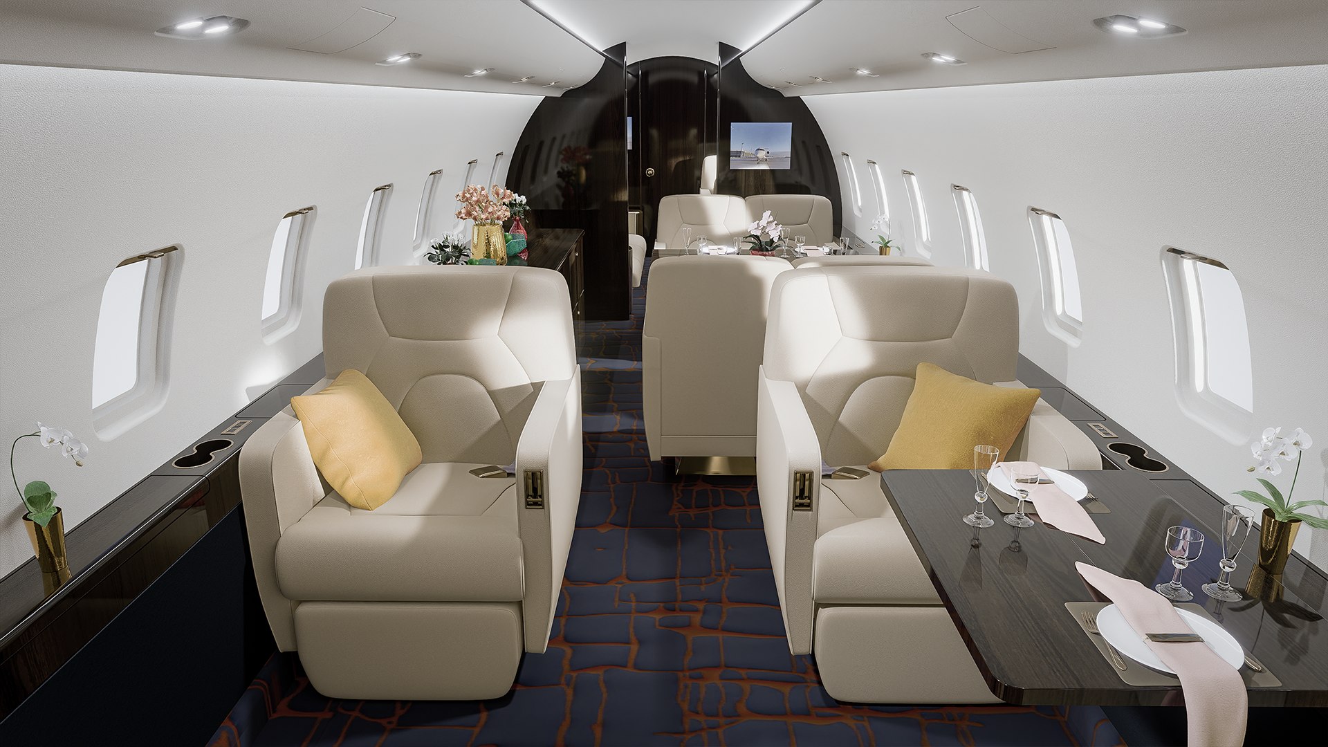 Legacy Cl-850 Interior Model - TurboSquid 2195085