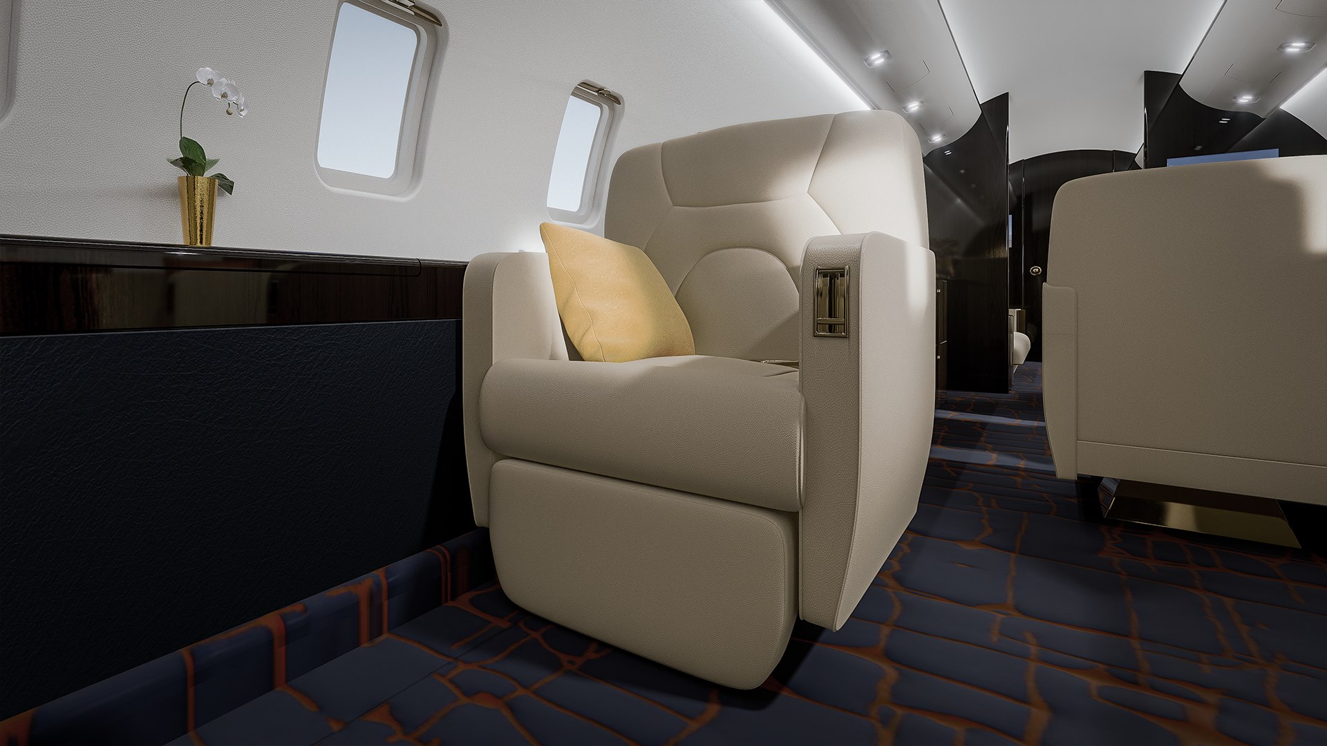 Legacy Cl-850 Interior Model - TurboSquid 2195085