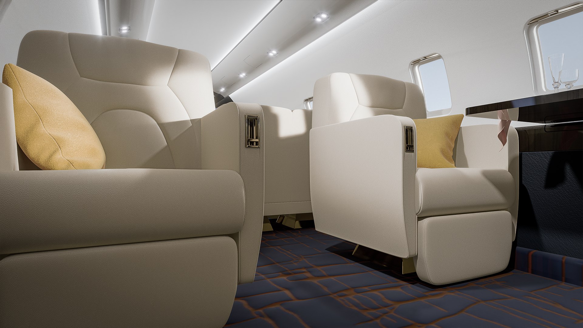 Legacy Cl-850 Interior Model - TurboSquid 2195085