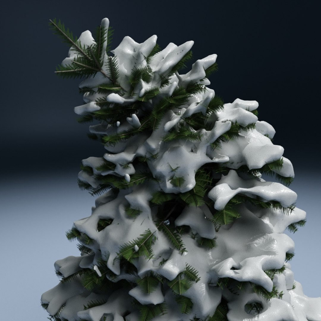 winter tree v5 3d model