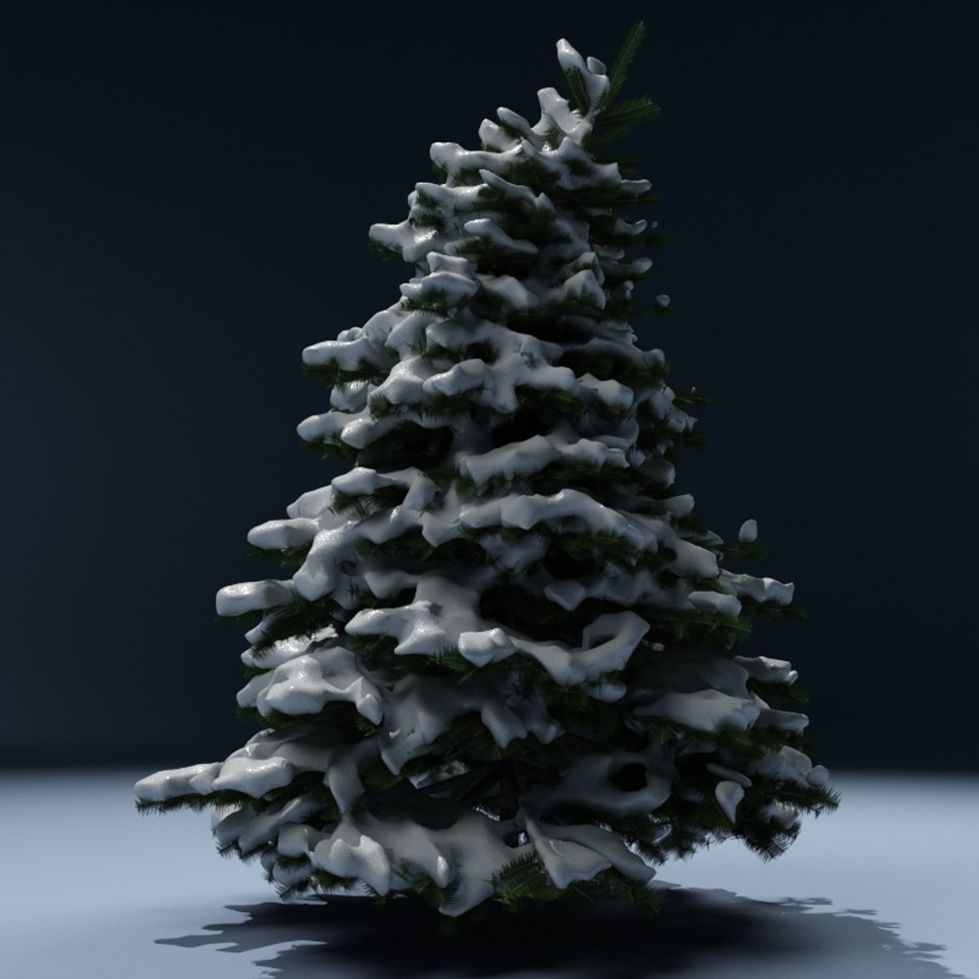 winter tree v5 3d model
