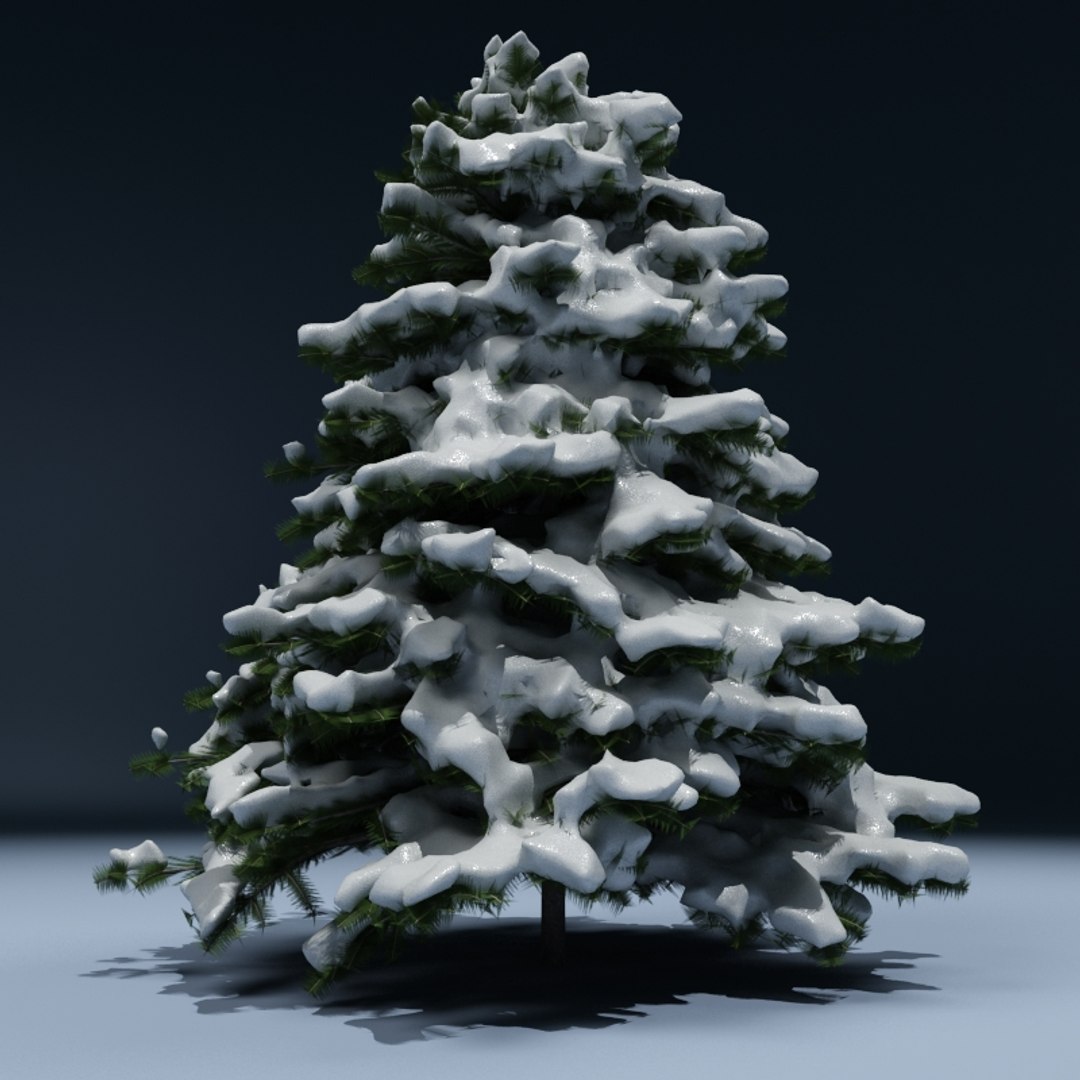 winter tree v5 3d model