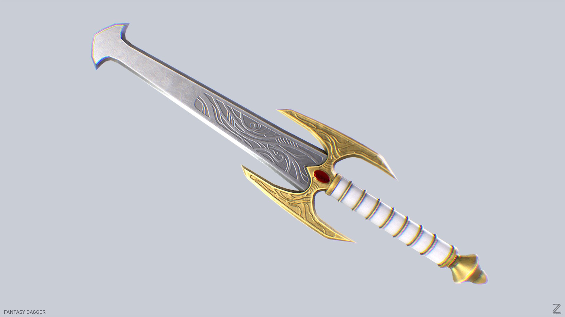 Fantasy Dagger Model - TurboSquid 2231352