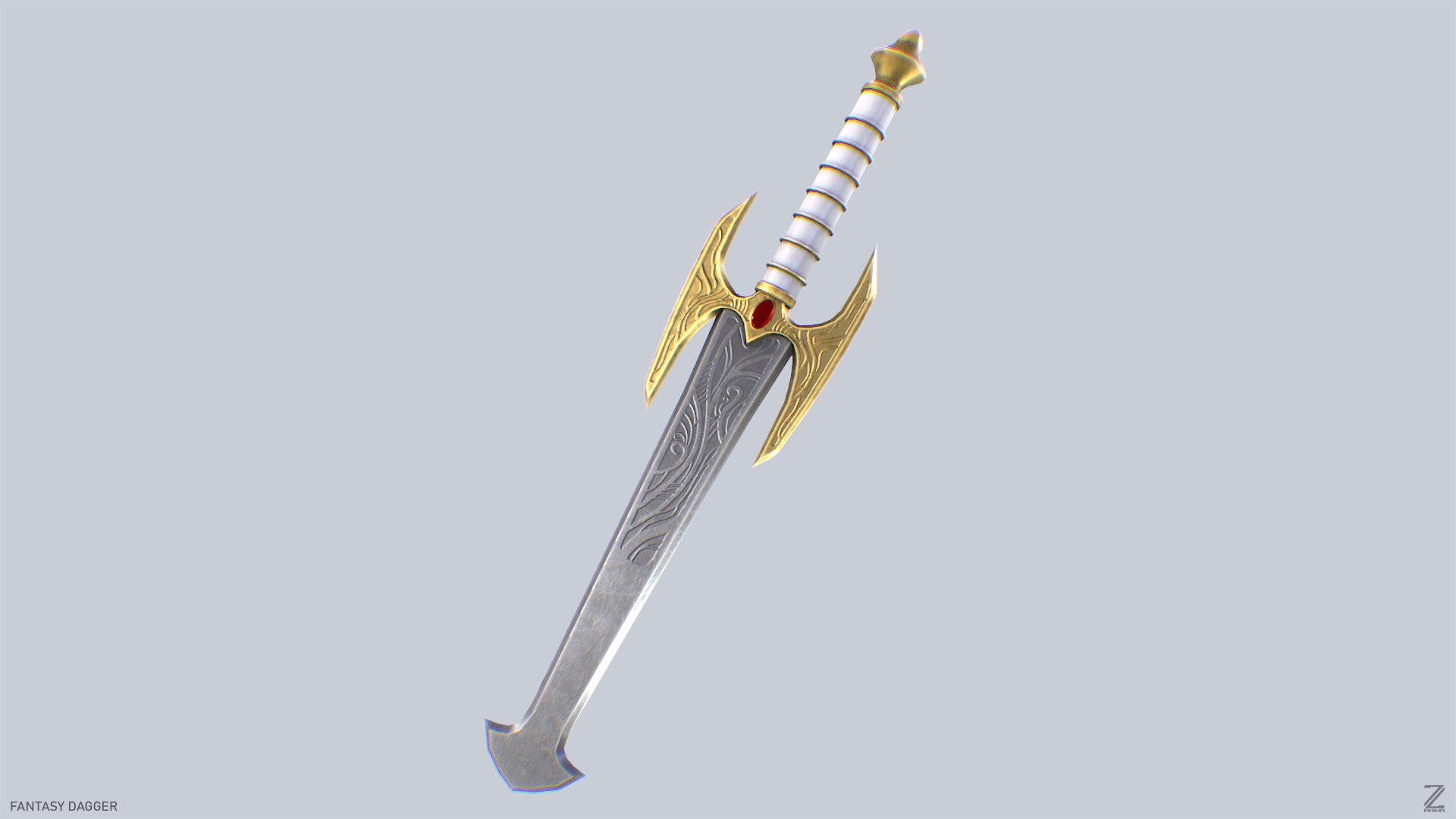 Fantasy Dagger Model - TurboSquid 2231352