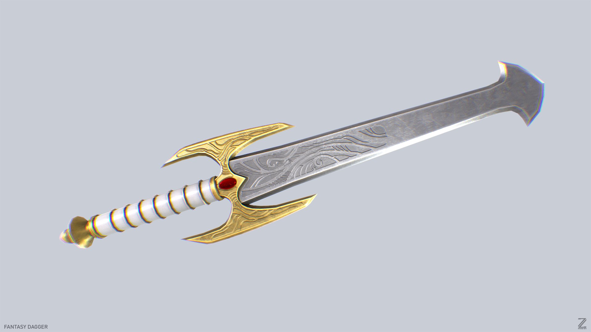 Fantasy Dagger Model - TurboSquid 2231352