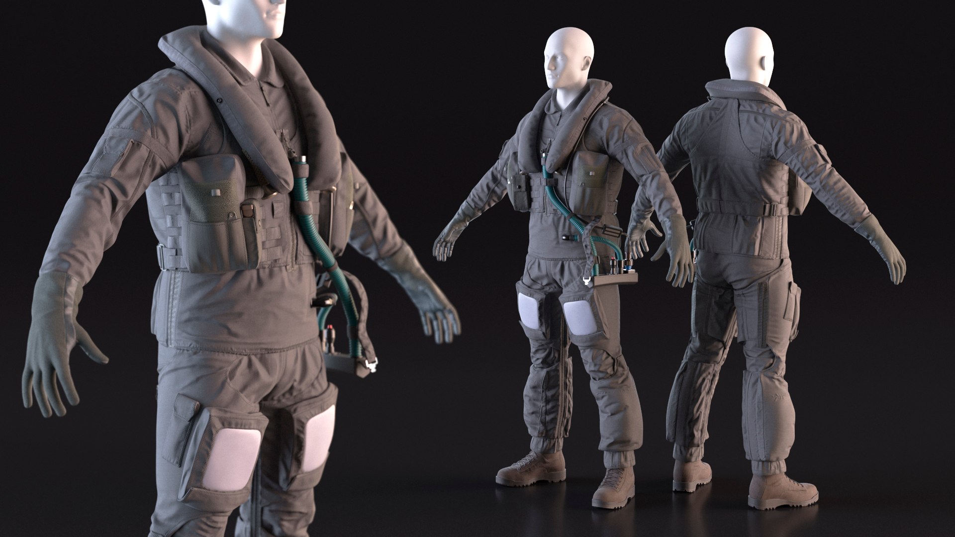 F-35 Pilot Suit 3D Model - TurboSquid 2378795