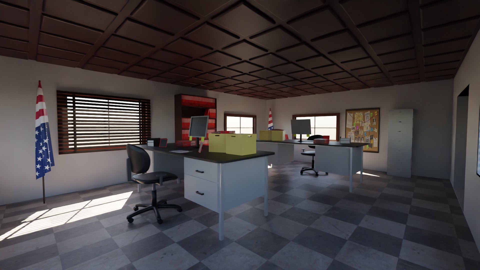 Police Station Interior 3D - TurboSquid 2158027