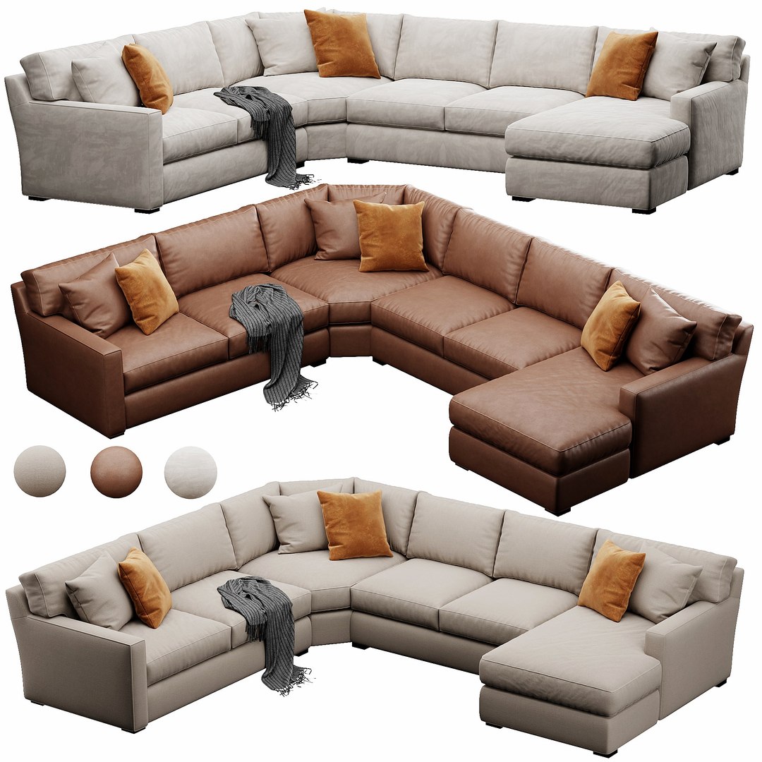 Crate And Barrel Axis Sofa 3D Model - TurboSquid 2202222