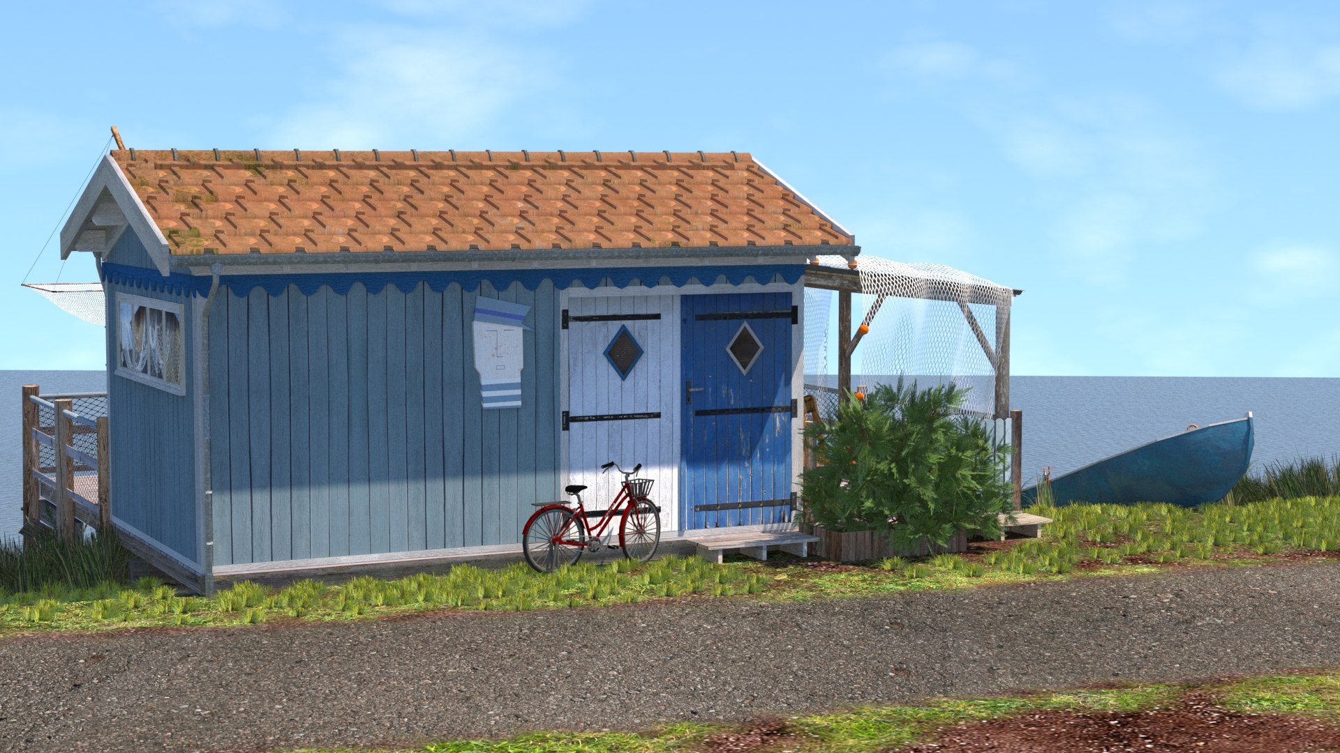 3D Fishing Huts Bundle - TurboSquid 2377112