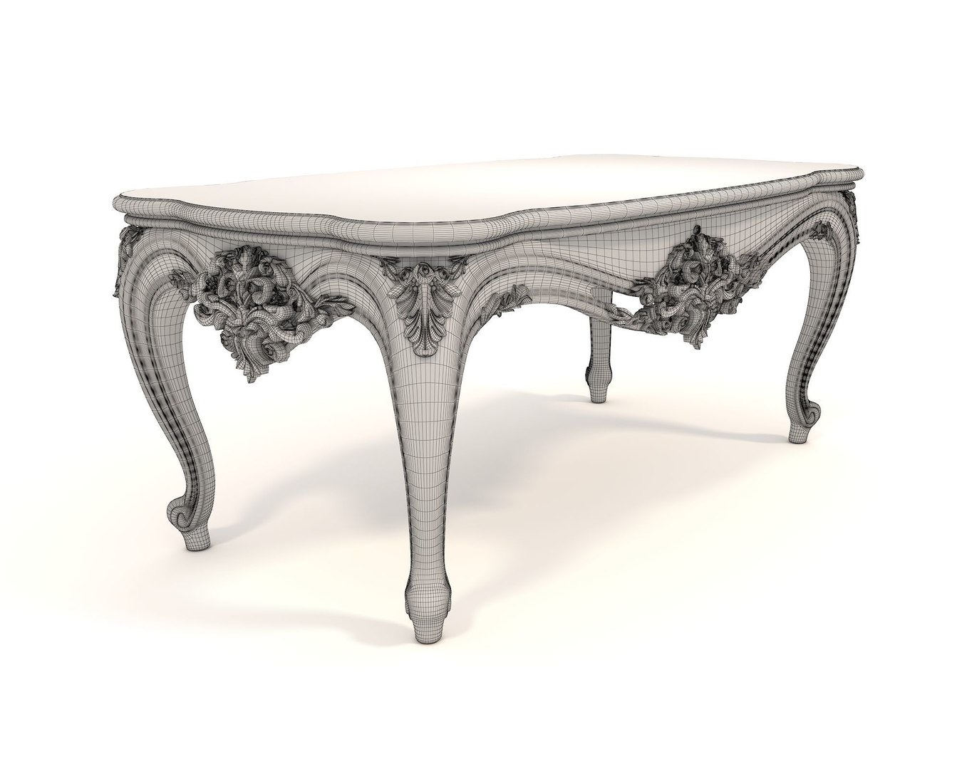 Classic European Style Coffee Table And Armchair 21 3D Model ...