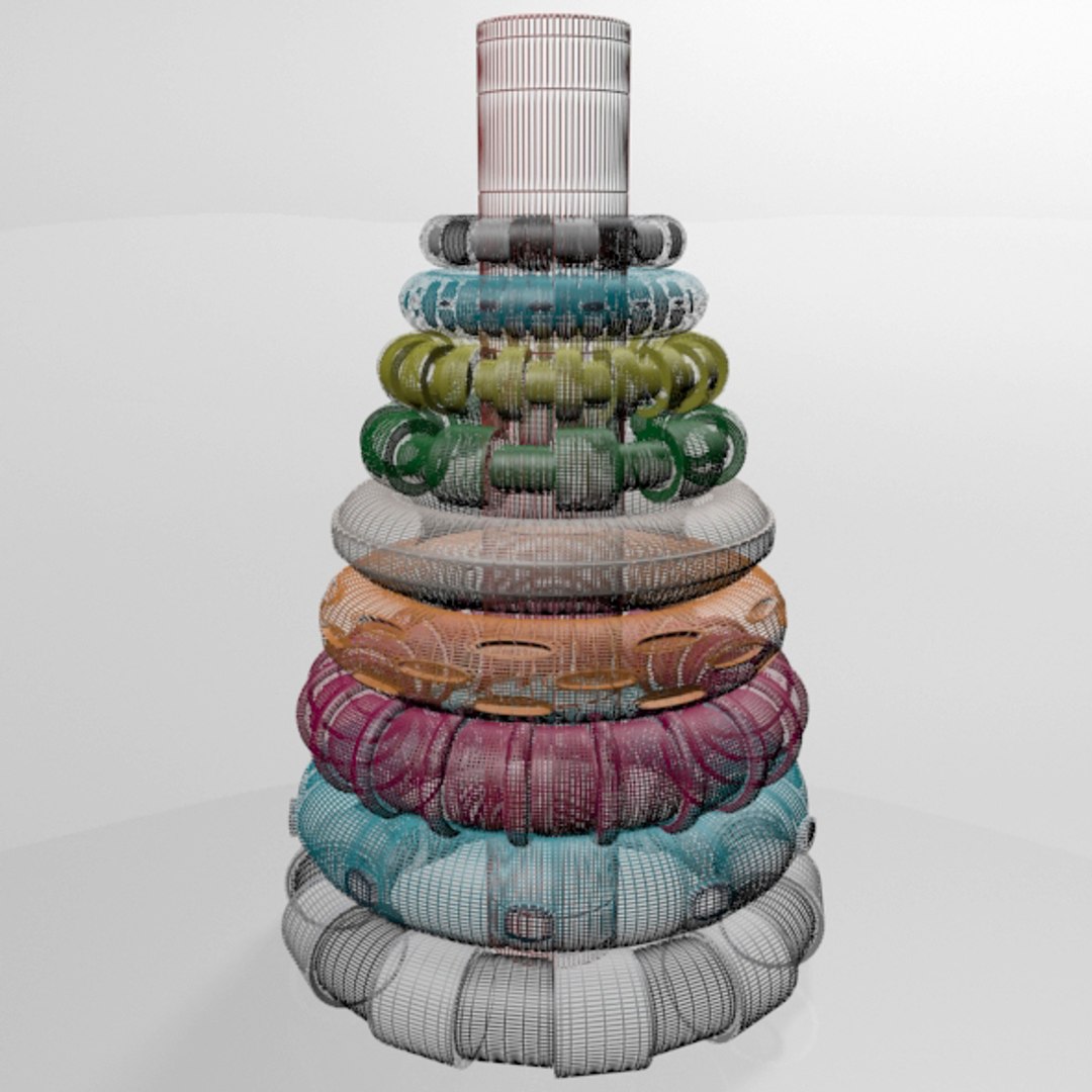 Stacks Of Circles 01 3D Model - TurboSquid 1839191