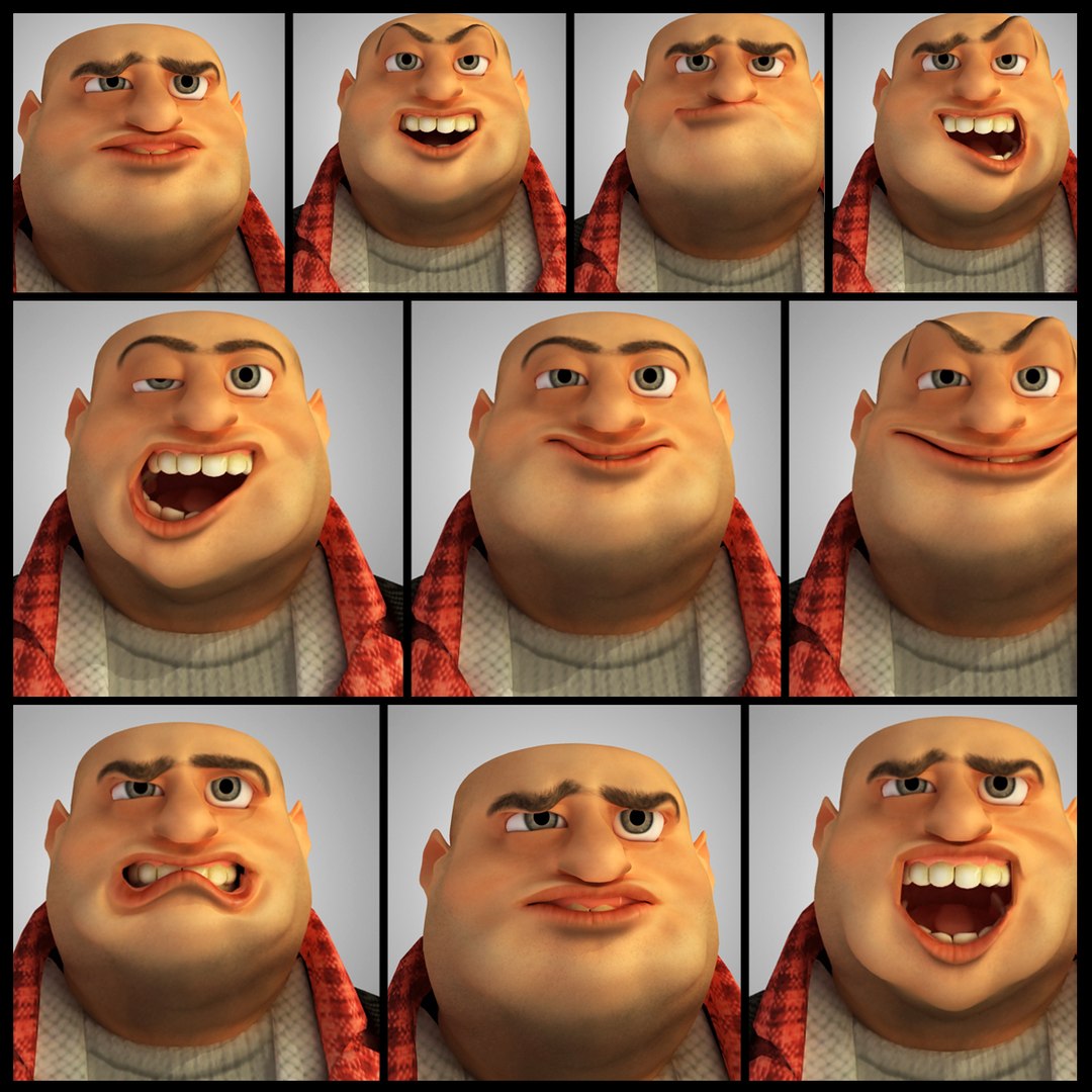 Egypt Cartoon Fat Man S