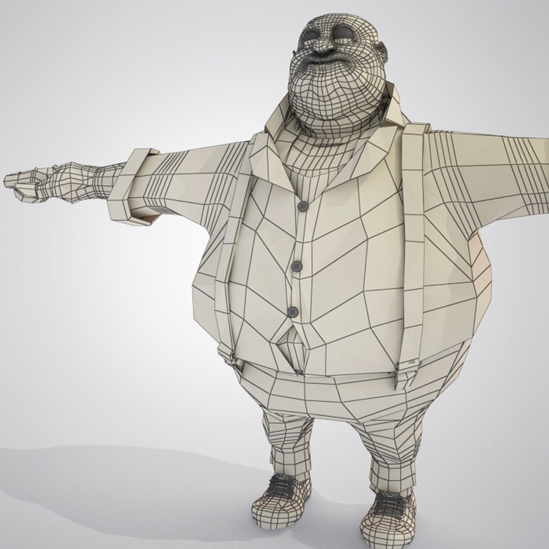 Egypt Cartoon Fat Man S