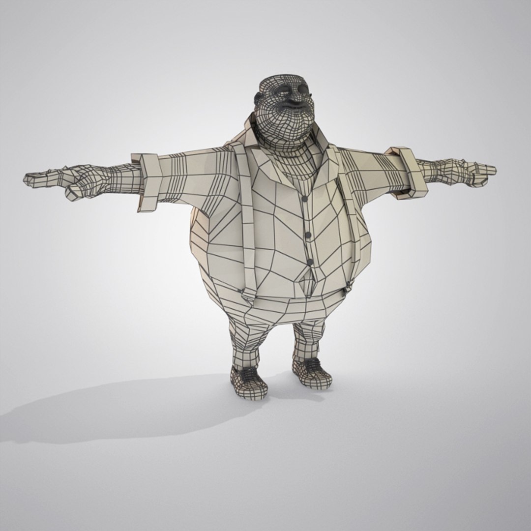Egypt Cartoon Fat Man S
