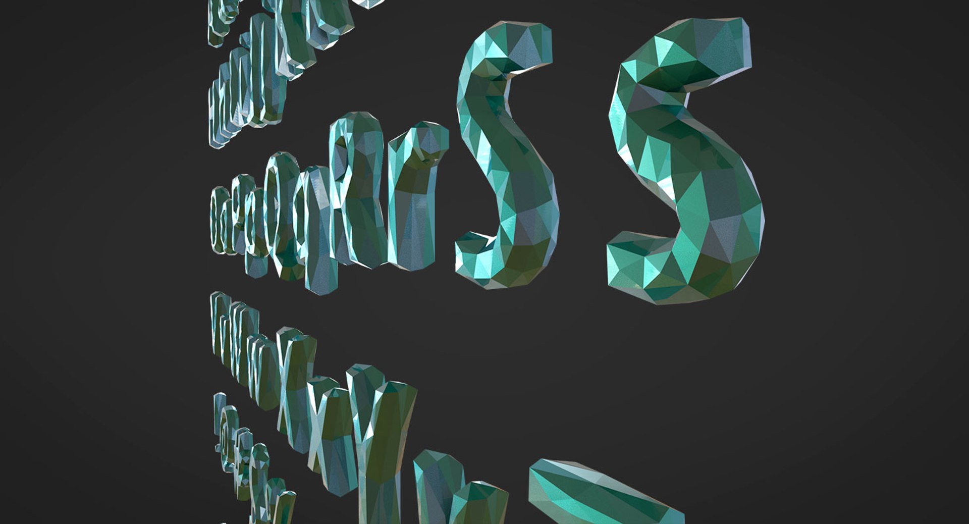 3D Letters Number - TurboSquid 1292596