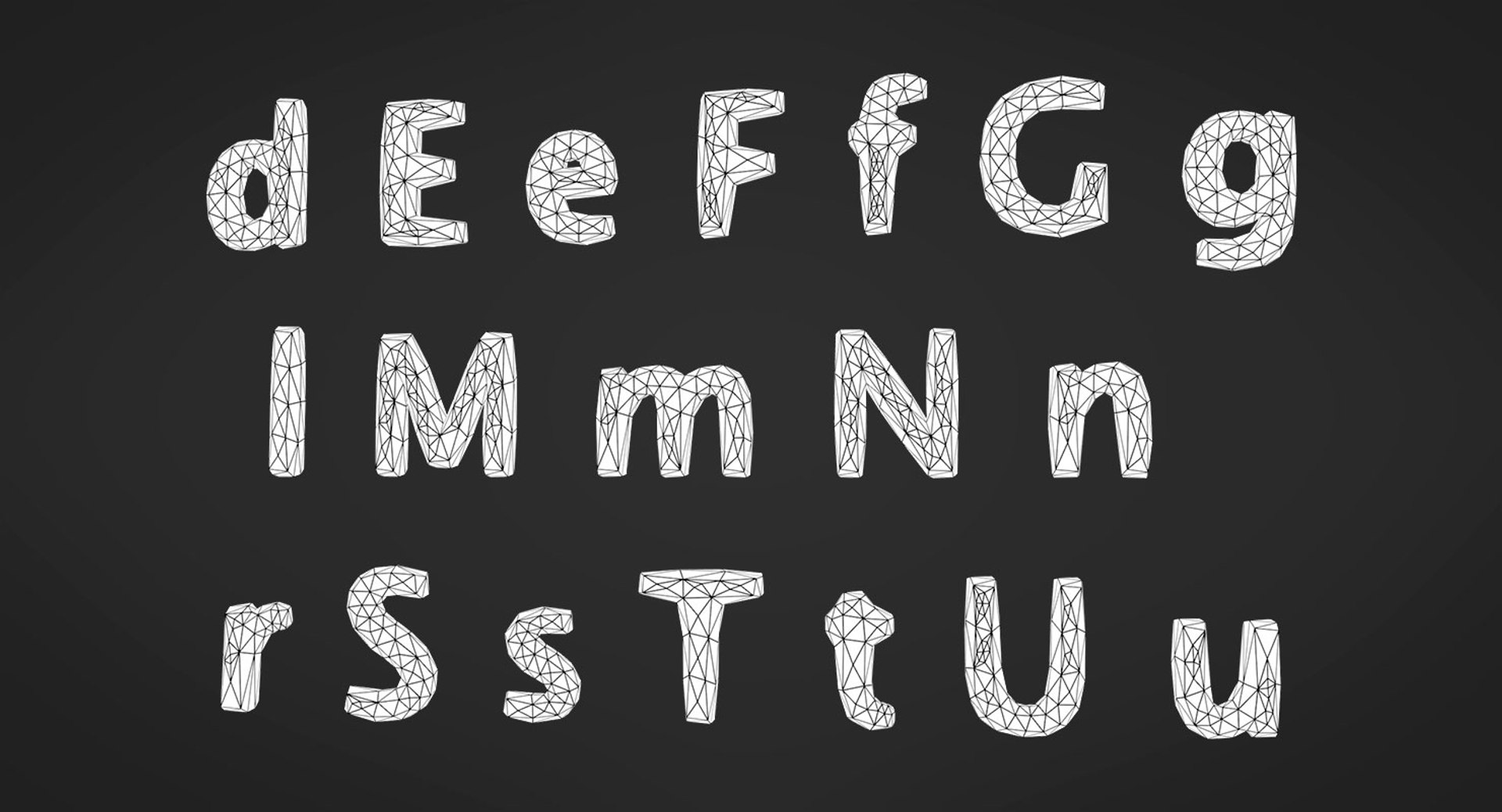 3D Letters Number - TurboSquid 1292596