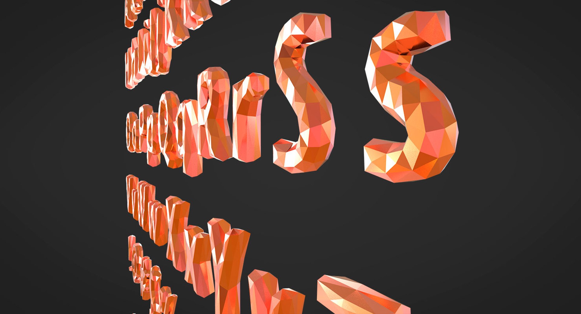 3D Letters Number - TurboSquid 1292596