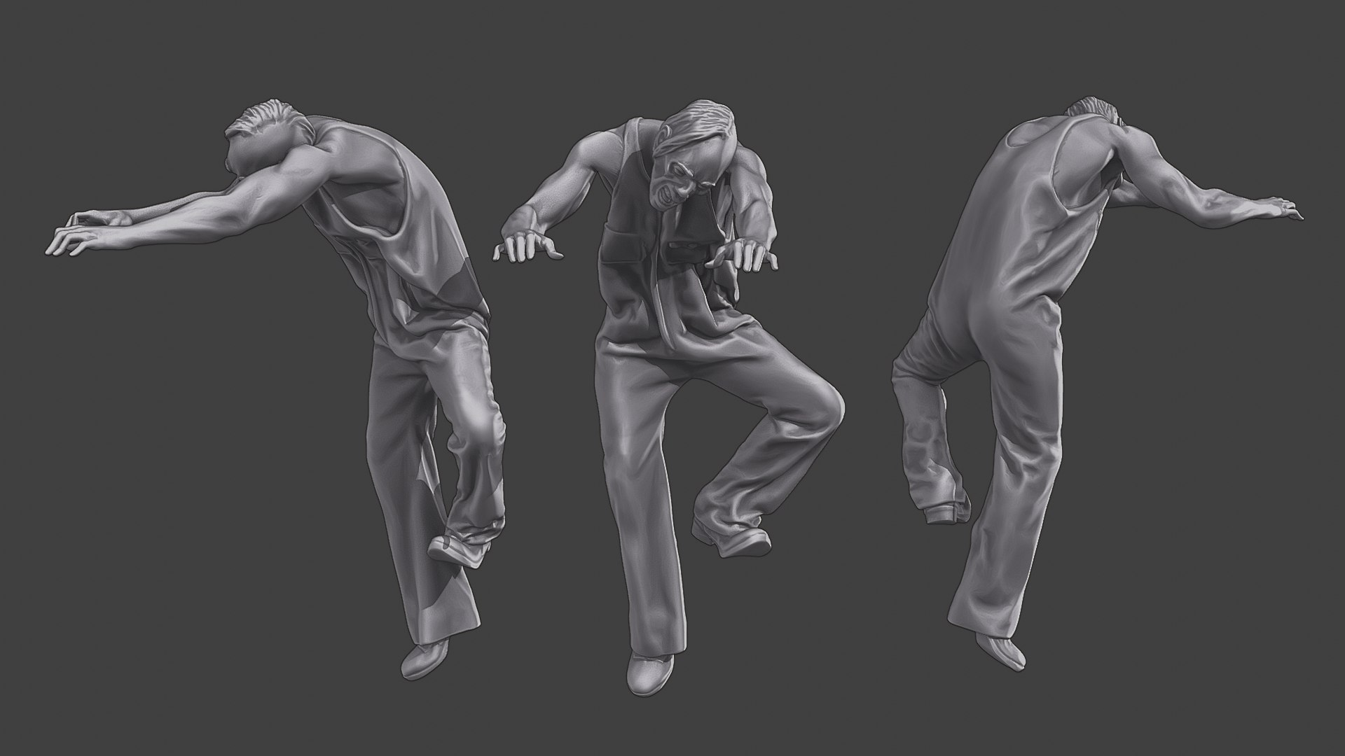 Casual Zombie CZ3 Pack 1 Model - TurboSquid 1976696