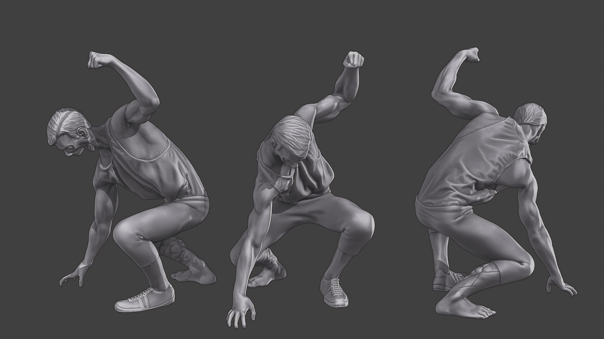 Casual Zombie CZ3 Pack 1 Model - TurboSquid 1976696
