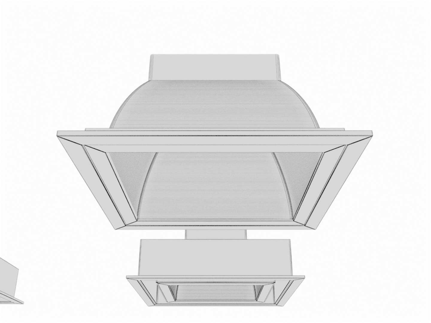 3d Model Erco Quintessence Square Recessed