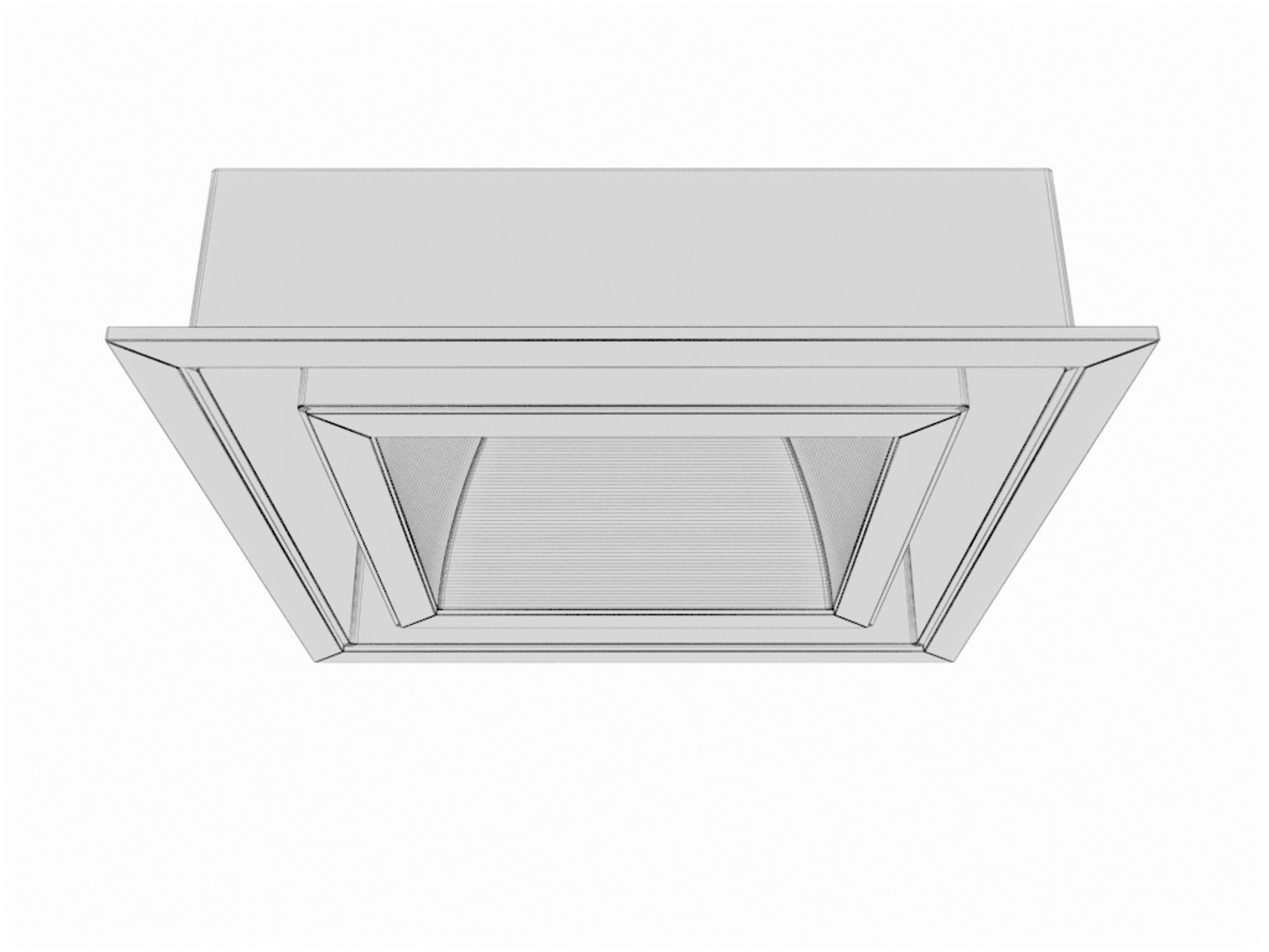3d Model Erco Quintessence Square Recessed